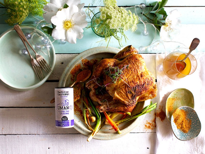 Cape Herb Canada :: SELF-SAUCING UMAMI ROAST CHICKEN