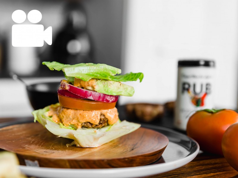 Cape Herb Canada :: PERI PERI BUNLESS BEEF BURGER